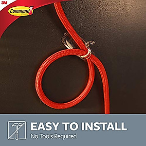 Command 17303CLR 3 Adhesive Strips Cord, Large, Clear, 2-Clips (17303CLR-ES)
