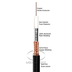 Mediabridge™ Ultra Series Digital Audio Coaxial Cable (4 Feet) - Dual Shielded with RCA to RCA Gold-Plated Connectors - Black