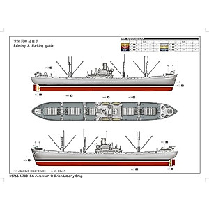 Trumpeter 1/700 USS SS Jeremiah O'Brien WWII Liberty Ship Model Kit