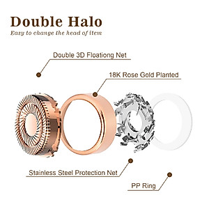 Women's Facial Hair Remover Replacment Heads Compatible with Flawless Finishing Touch Facial Hair Removal Tool for Face