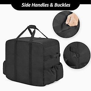 samdew 22 Inch Tabletop Griddle Carry Bag, Outdoor Griddle Cover Compatible with 22 Inch Tabletop Griddle with Hood, Portable Griddle Storage Case for Tabletop Griddle 22-Inch with Hood, Bag Only