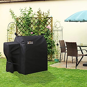 JIESUO Grill Cover for Traeger 20 Series, Junior & Tailgater Grills, Heavy Duty Waterproof Wood Pellet Grill Cover, Outdoor Full Length Grill Cover