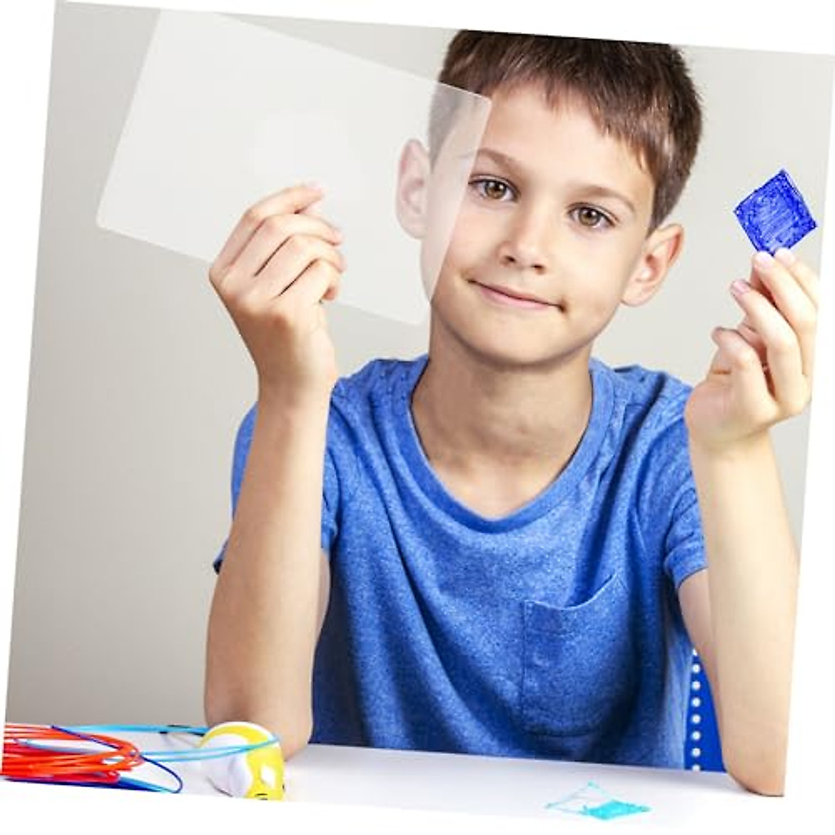 KALLORY 10pcs Copying Board Drawing Board 3D Drawing Paper Templates 3D Printing Pen Mat Painting Mat Basic Template Drawing Tool Plastic