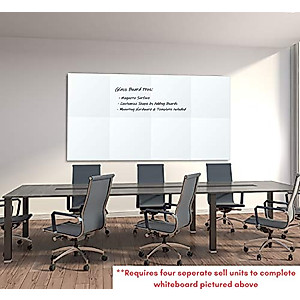 BirdRock Home 2 Pack Magnetic Glass Dry Erase Board for Wall – Glass Whiteboard for Offices, Meeting Rooms, Classrooms or Homes – 2 Dry Erase Markers - 4 Magnets – 2 Marker Holders - White