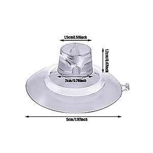 Saintrygo Christmas Light Suction Cup Mini Window Suction Hook Hanging Light Clip Xmas Suction Cup Clip No Tool Required for Christmas Decoration (100 Pieces)