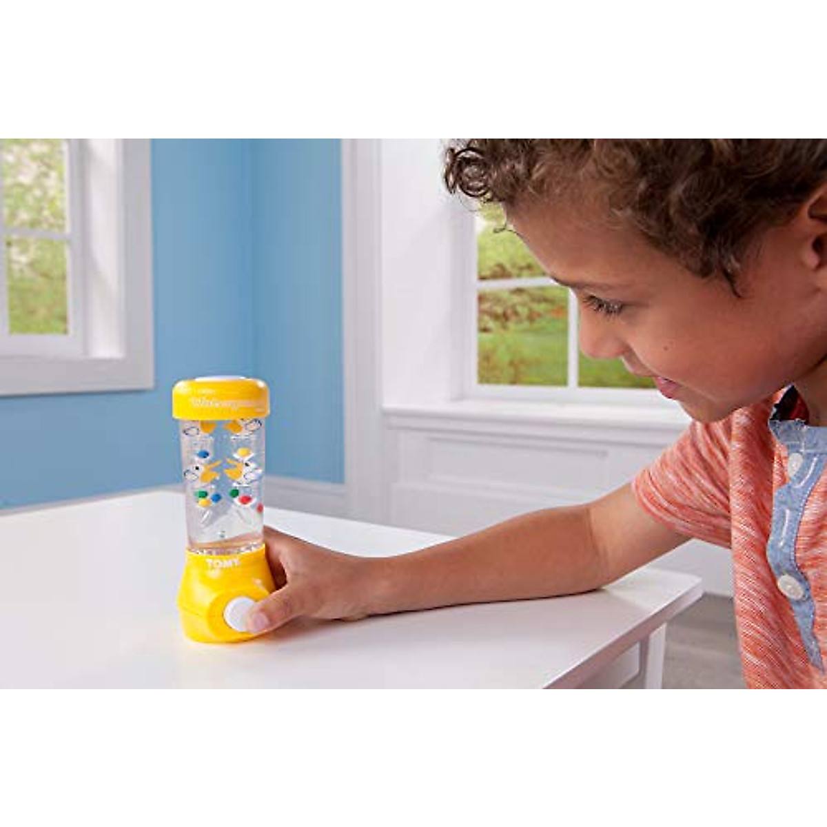 Classic TOMY Handheld Water Game - Kids Ring Toss Style Arcade Games - Kids Travel Activities and Car Games - Handheld Game for Kids Road Trip Essentials - Pelican