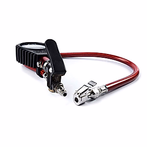 ARB ARB601 Digital Tire Pressure Gauge with Braided Hose and Chuck, Inflator and Deflator 25-75 PSI Readings