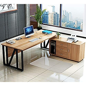 HOMEK Office Chair Mat for Hardwood Floor, 48” x 30” Clear Desk Chair Mat for Hard Floor, Easy Glide for Chairs
