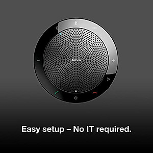 Jabra Speak 510 Bluetooth Speakerphone- Speaker for PC, MAC, Tablet, Smartphone Compatible, MS Teams Skype Version 7510-109 - Global Teck Microfiber Cloth