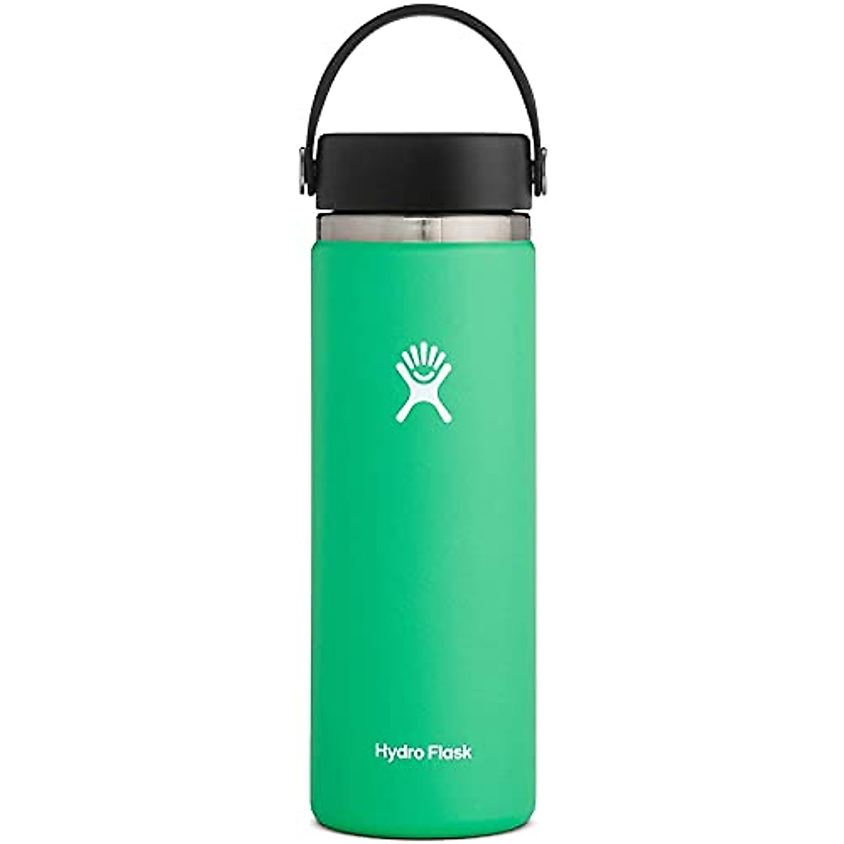 Hydro Flask Water Bottle - Stainless Steel & Vacuum Insulated - Wide Mouth 2.0 with Leak Proof Flex Cap - 20 oz, Spearmint