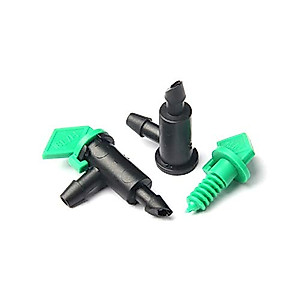 Koleso 30pcs 16L/H Green Barbed Connector Watering Flag Drippers Switch Mini Practical Sprayer Garden Home Drip Irrigation Emitters-17211