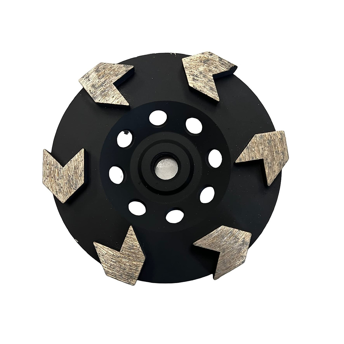 5” Diamond Grinding Cup Wheel Arrow Diamond Segment for Concrete Epoxy Glue Mastic Paint and Coating Removal 5/8-11” Thread