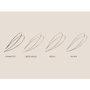 L. Erickson Metal Double Headband - Gold