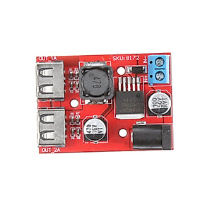 NOYITO 5V 3A Dual USB Power Supply Module DC12V 24V 36V 6-40V Buck to 5V Dual USB Output Charger Regulators