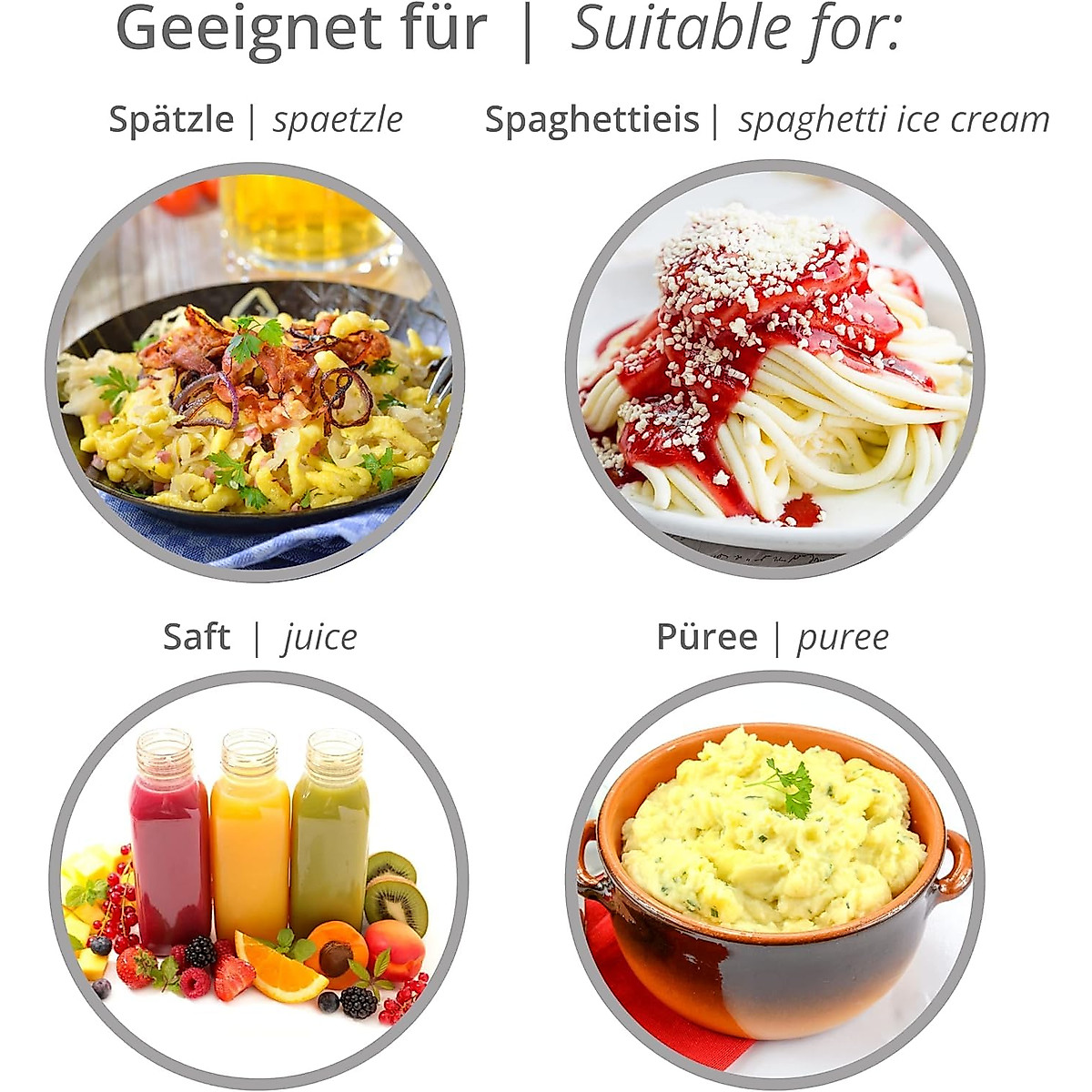 Westmark Spätzle/Potato Press Spätzlechef, 41 X 9.3 X 11 Cm, Silver