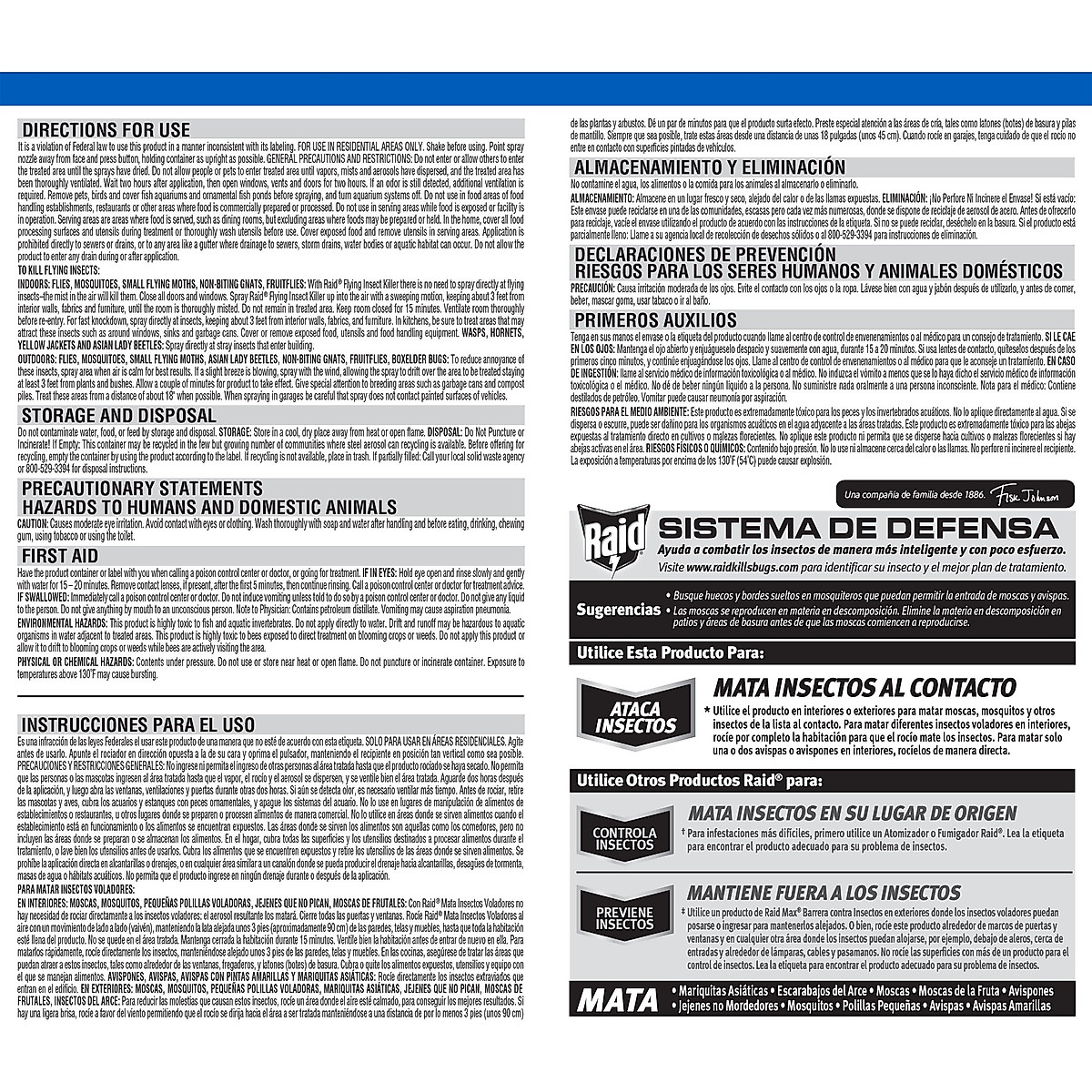 Raid Flying Insect Killer Value Pack, 30 Ounce