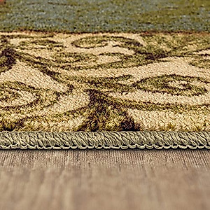 Mohawk Home Floral Tile Multi Geometric Blocks (1' 6" X 2' 6") Slice Kitchen Mat