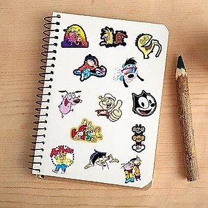 90s Cartoon Stickers 100PCS Vinyl Waterproof Stickers for Laptop,Bumper,Skateboard,Water Bottles,Computer,Phone,Cartoon Anime Stickers for Kids Teens Adult