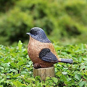 PUOO 3 Pieces Garden Birds Statues,Lawn Decorated Bird Figurine,Indoor Home Decor Resin Bird,Outdoor Patio Garden Tree Decoration Statue (Set 2)