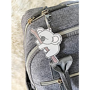 The Acrylic Place Sleepy Koala Keychain - Charm for Purse Diaper Bag Tote Bag Kids Backpack Keychain (Backpack Size)