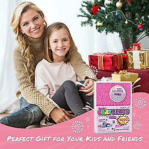 Gionlion 4000 Pcs Black Clay Beads Bracelet Making kit,6mm Polymer Heishi Beads for Jewelry Making,Preppy Aesthetic Flat Beads for Bracelets Necklace Jewelry Making,DIY Crafts Gifts for Girls Kids