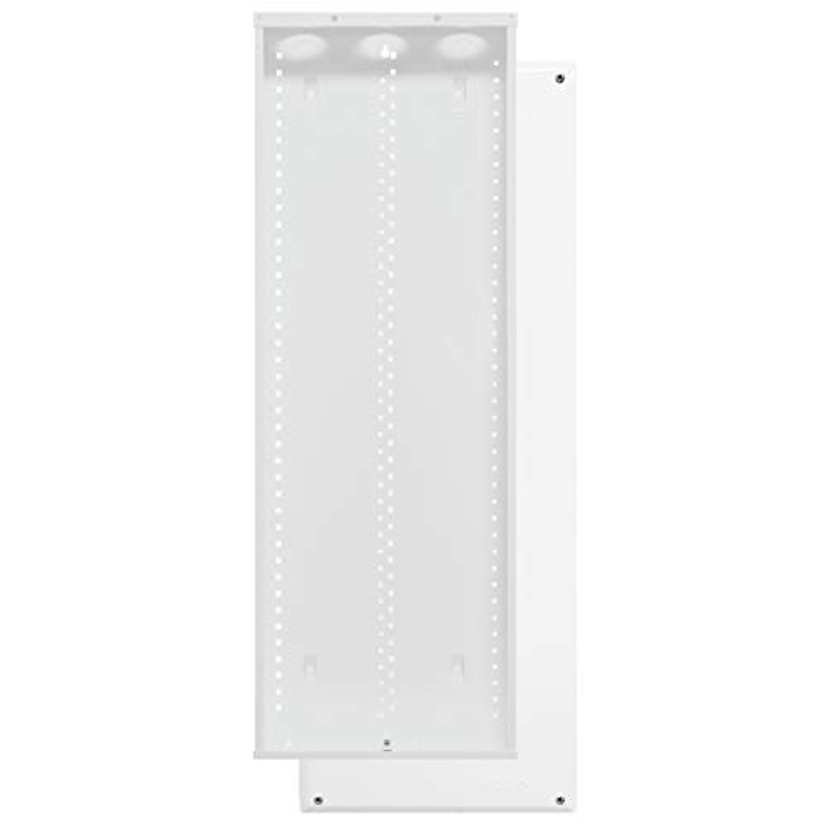 Legrand - OnQ 42 Inch Media Enclosure, 20 Gauge Cable Management Box, Cable Wall Cover with 2.5 Inch Opening for Wires, Recessed Media Box, Glossy White, EN4200