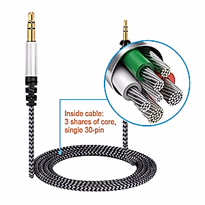 Tiandirenhe for Sennheiser HD598 HD599 HD569 HD560 S HD559 Replacement Cable HD518 HD519 HD558 HD579 CS SE SR Headset Upgraded Cable Headphones, Length 1.8m/5.9 Feet (3.5mm to 2.5mm)