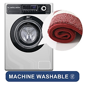 COSY HOMEER Long Kitchen Floor Mats for in Front of Sink Super Absorbent Kitchen Rugs and Mats 24"x79" Non-Skid Kitchen Mat Standing Mat Washable,Polypropylene,Red,Frame