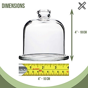 Pasabahce Premium Clear Glass Butter Dish Keeper, Excellent Quality Food Storage Container, Perfect for Parties, Gifts, Housewarming, Weddings, Aniversary
