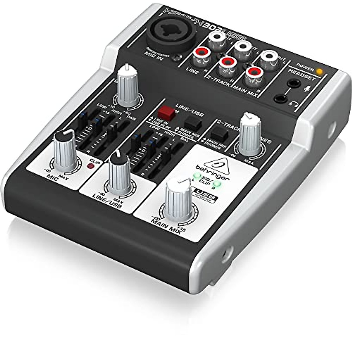 Behringer XENYX 302USB Premium 5-Input Mixer with Mic Preamp and USB/Audio Interface