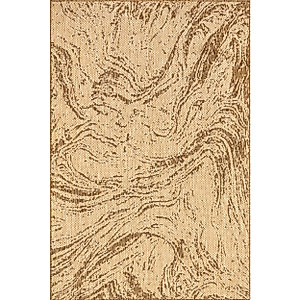 nuLOOM Marsha Contemporary Indoor/Outdoor Area Rug, 8' x 10', Beige