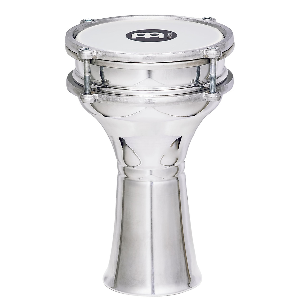 Meinl Percussion Darbuka Egyptian Goblet Drum, Cast Aluminum — Made in Turkey — Synthetic Head, 2-Year Warranty (HE-100)