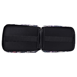 Shulaner Pencil Case Slot Holds 270 to 274 Colored Pencils or 180 to184 Color Gel Pens with Zipper Closure Large Capacity Nylon Pen Organizer for Artist Gray Rose