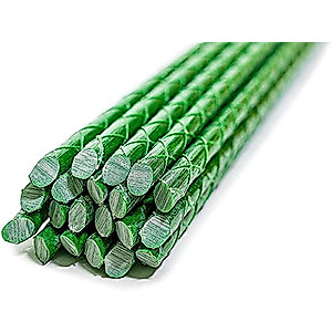 Eco Friendly 4-FT Fiberglass Garden Stakes, Tomato Stakes, Plant Stakes (Pack of 20), 0.31-Inch Dia