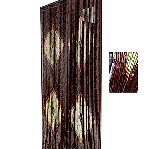 HAPPLiGNLY 56 Strands Beaded Door Curtains for Doorways Wood Bead String Curtain for Room Dividers Handmade Screen Decoration Home Restaurant Partition, 90x200cm (Size : 90x200cm)