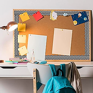 Black Dot Border Trim, 80ft Bulletin Board Borders, Poster Board Decorating Supplies, Decoration Strips for Bulletin Board Trim, Teacher Student use for Classroom Decor (2 Set)