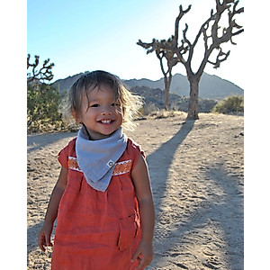 Kishu Baby Indi - GOTS Organic Muslin Bandana Scarf Bibs - Set of 5 (Pacific Bundle)