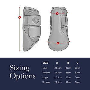 LeMieux Fleece Lined Brushing Horse Boots - Protective Gear and Training Equipment - Equine Boots, Wraps & Accessories (White - XLarge)