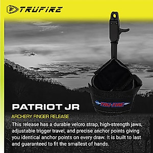 TRU-FIRE PT-JR Patriot Junior Compound Bow Archery Release Aid, Black