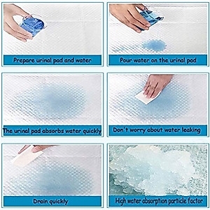 kathson 100 Pcs Rabbits Disposable Diaper Cage Liners Super Absorbent Healthy Cleaning Pad for Hedgehogs, Hamsters, Chinchillas, Rabbits, Cats, Reptiles and Other Small Animals