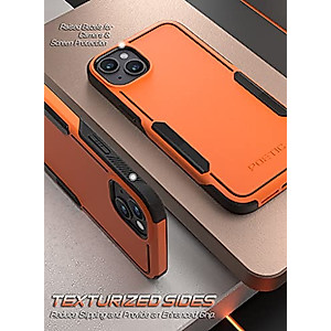 Poetic Neon Series iPhone 14 Case, Dual Layer Heavy Duty Tough Rugged Light Weight Slim Shockproof Protective Drop Protection Phone Case 2022 New Cover for iPhone 14 (6.1 Inch), Orange