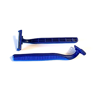 40 Box Combo of Blue and Pink Razor Blades Disposable Stainless Steel Hospitality Quality Shavers High End Twin Blade Razors for Men and Women with Aloe Vera Lubrication Strip