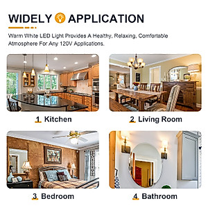 Frosted E12 Candelabra Bulb 25W Equivalent LED Chandelier Light Bulbs- 2W Dimmable E12 LED Bulb- 2700K Soft Warm- CA10 Flame Tip Candle Bulbs for Bedroom, Living/Dining Room, Wall Lantern- 3 Count