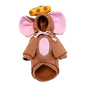 Doggies Soft Comfy Sweatshirt Breathable Dog Outfit Pet Printed Clothes Pet Dogs Jacket Hoodies for Dogs Puppy T Shirts Brown XX-Large