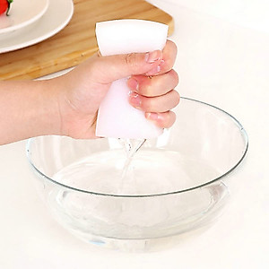 100PCS 100X60X20MM Cleaning Magic Sponge Eraser Cleaner Multi-Functional Foam White Cleaning Sponge Dish