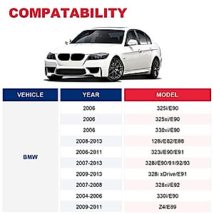 Engine Upper Radiator Coolant Water Hose Pipe Compatible with BMW E82 E88 E92 E91 E90 Z4 128i 323i 325i 328i 330i Replace 17127531579