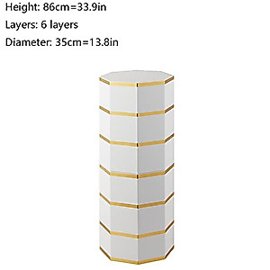 bjyx Shoe Rack Metal Rotating Shoe Cabinet Vertical Round Shoe Rack Storage Simple and Modern for The Entrance (Size: 50 * 13.8in)