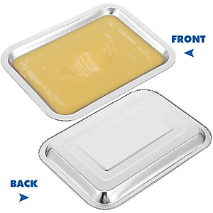 6Pack Premium Aluminum Dissection Pan with Wax, Disection Trays for Laboratory - Students - Science Experiments, 7" W 10" L