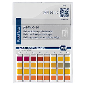 Macherey-Nagel, 92110, pH-Fix 0.0-14.0, 100 Strips/pk