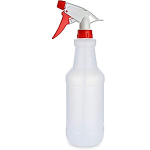 BRIGHTFROM 32 OZ Empty Plastic Spray Bottle, Heavy Duty with Adjustable Spray Nozzle, Chemical Resistant, All Purpose, Professional for Cleaning, Planting & Chemical Solutions
